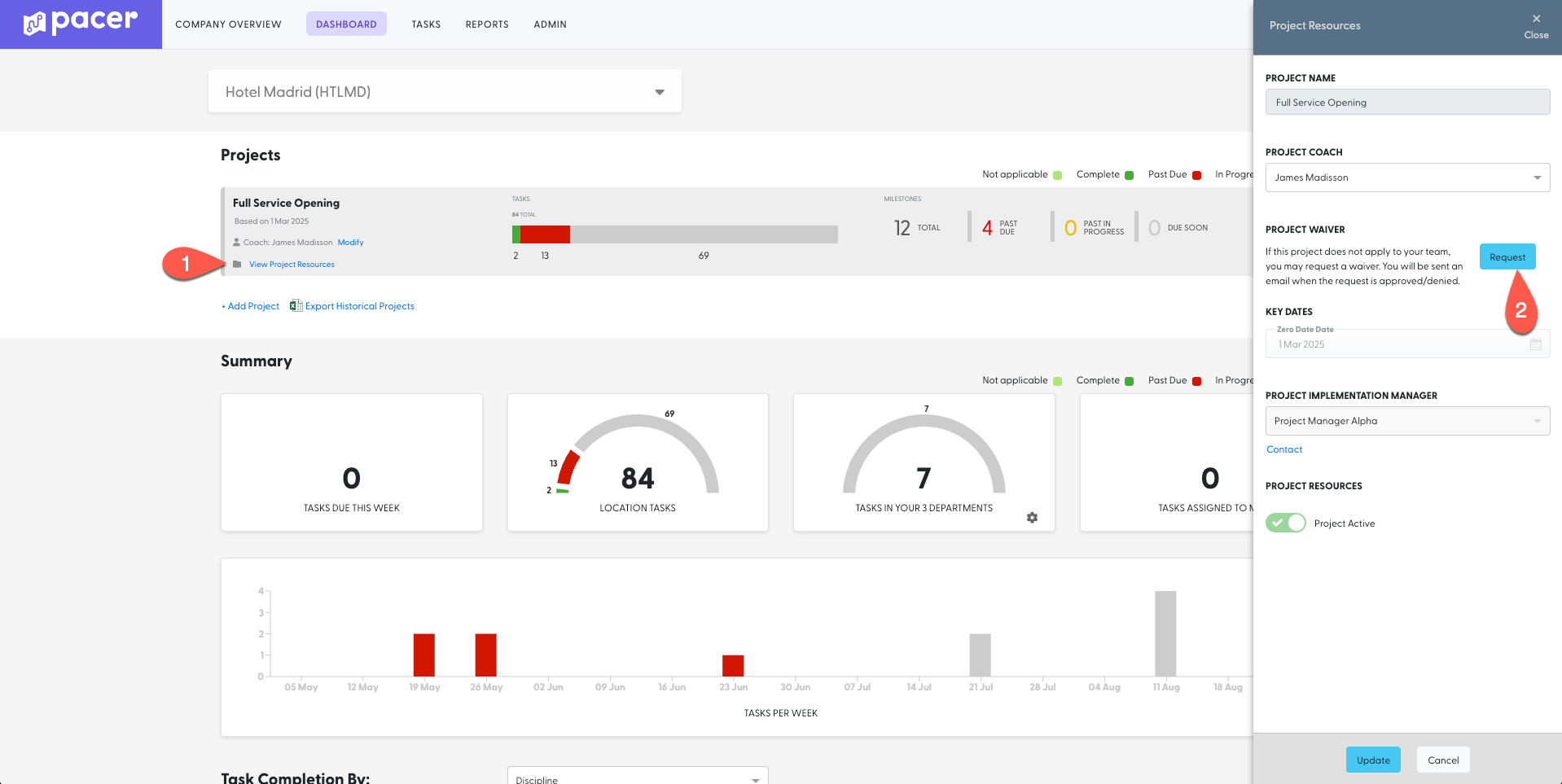 How to use Project Waivers – Pacer Help Center